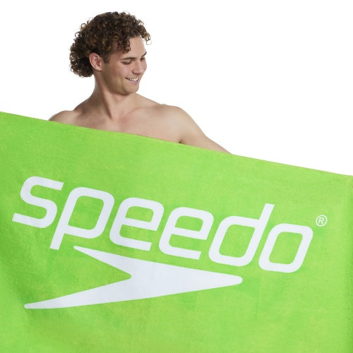 Speedo Logo Towel Green/White | Swimwear Shack